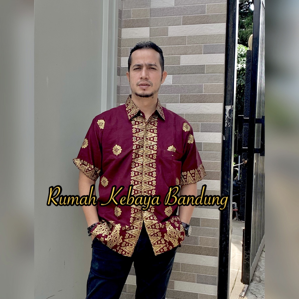 Jual KEMEJA COUPLE ASHANTY NIA MAUDY BATIK JUPRI MOTIF SONGKET ...
