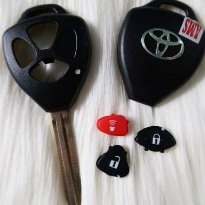 Jual casing kunci remote case kunci innova vios fortuner 3 tombol ...