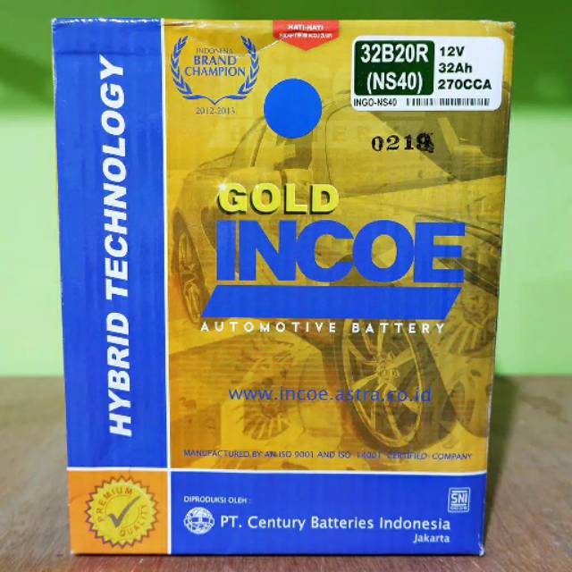 Jual Aki Mobil Ns40 Incoe Gold Hybrid Lansung pakai Avanza xenia Terios ...