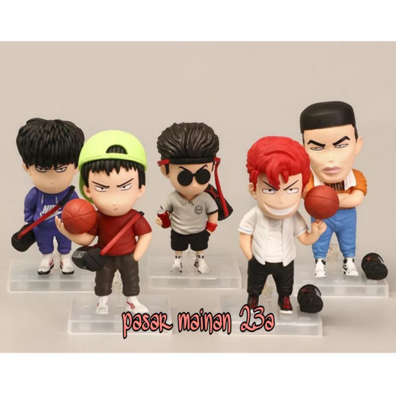 Jual Figure Slam dunk Shohoku 5 karakter Slamdunk set Chibi | Shopee ...