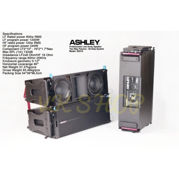 Jual Speaker LINE ARRAY ASHLEY DS210 / DS 210 10inch Two Way Passive ...