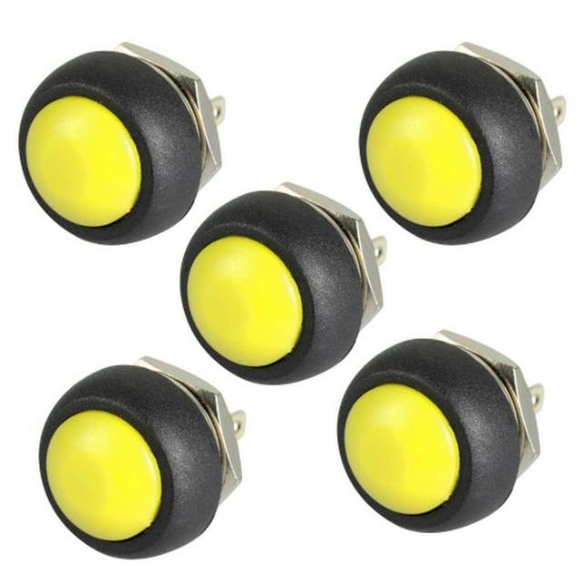 Jual PBS-33B 12MM Waterproof Momentary ON / OFF Push Button Switch ...