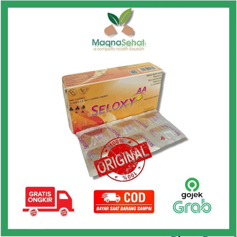 Jual Seloxy AA strip isi 6 tablet | vitamin C A | Zink | kesehatan ...