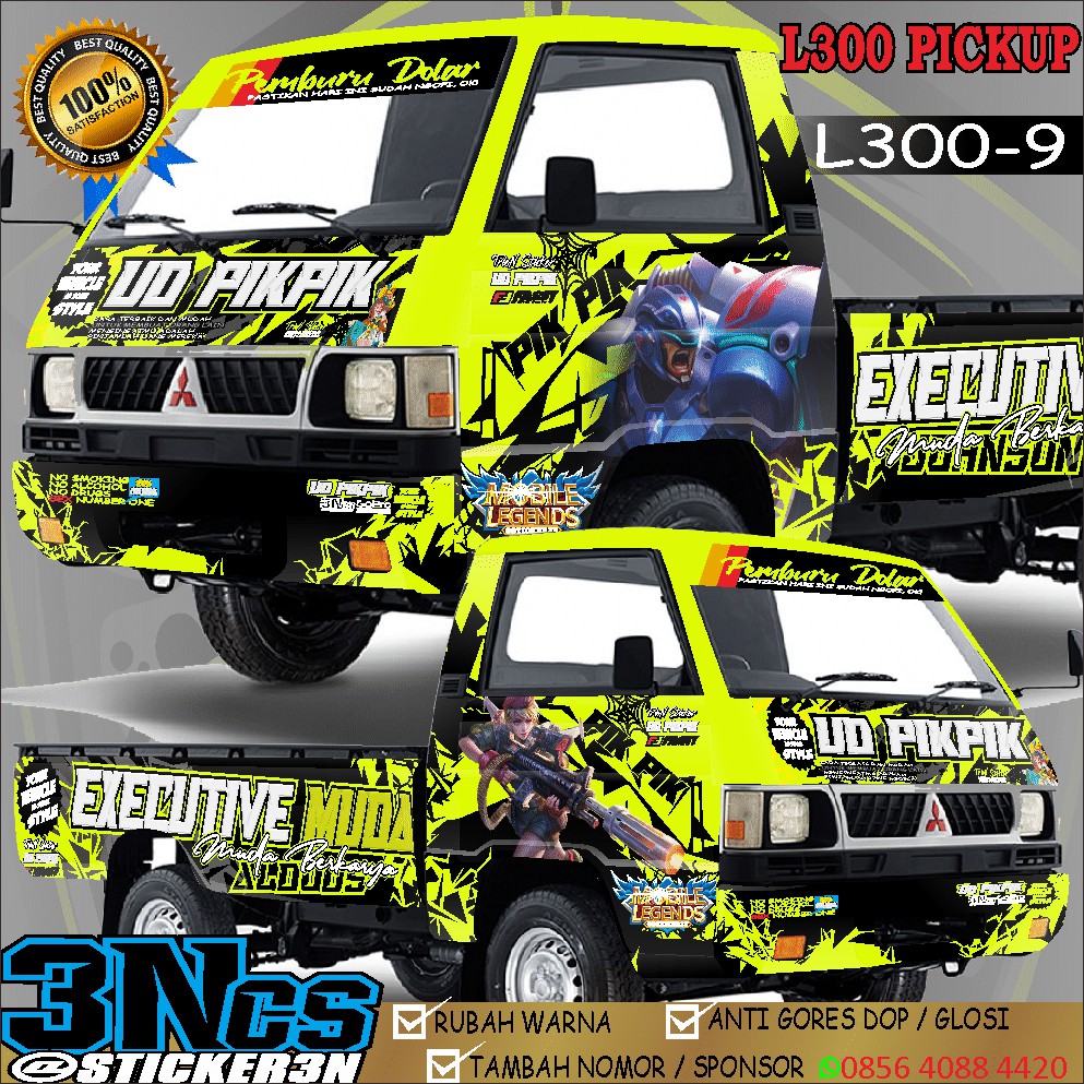 Jual Decal L300 Fullbodi bisa rubah warna gambar dan tulisan serta ...