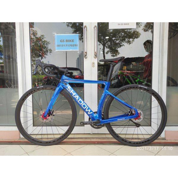 Jual Shadow Roadster R5 Disc Carbon Frame Shimano Sora R3000 2x9 speed ...