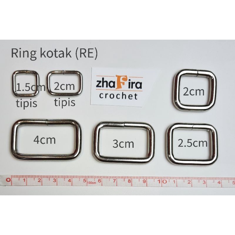 Jual Ring kotak, ring kotak tas, aksesoris tas, RE | Shopee Indonesia