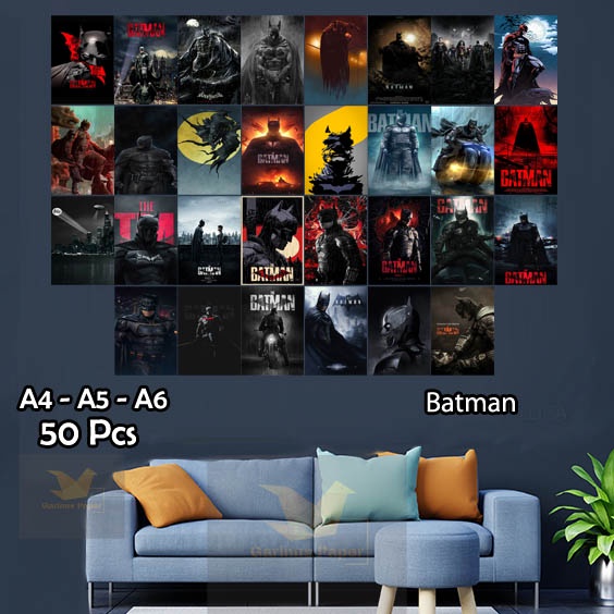 Jual Poster Dinding Kamar Aesthetic Motif Batman 50 Pcs Murah Dan ...