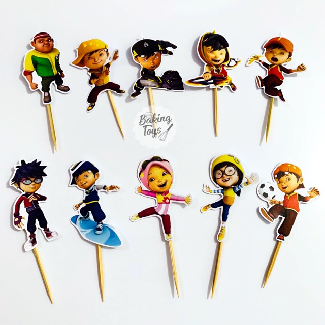 Jual Boboiboy Cupcake Topper Birthday / Hiasan Cupcake Ulang Tahun ...