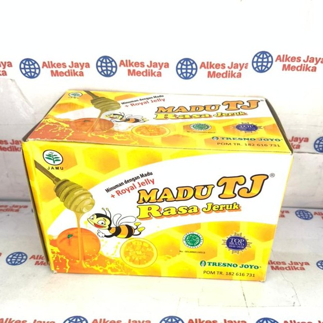 Jual Madu TJ Sachet Rasa Jeruk (1box@12sachet) | Shopee Indonesia
