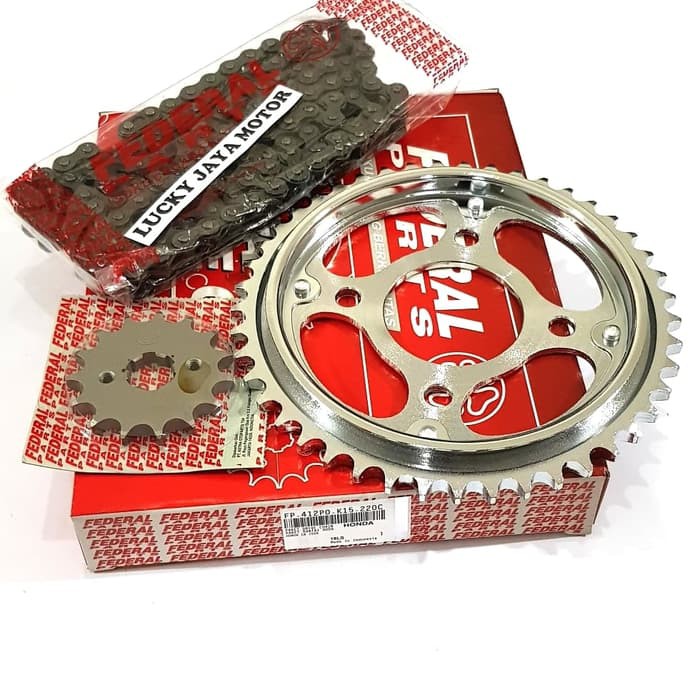 Jual Gearset girset chainkit gear gir set rantai cb150r cb 150r lama ...
