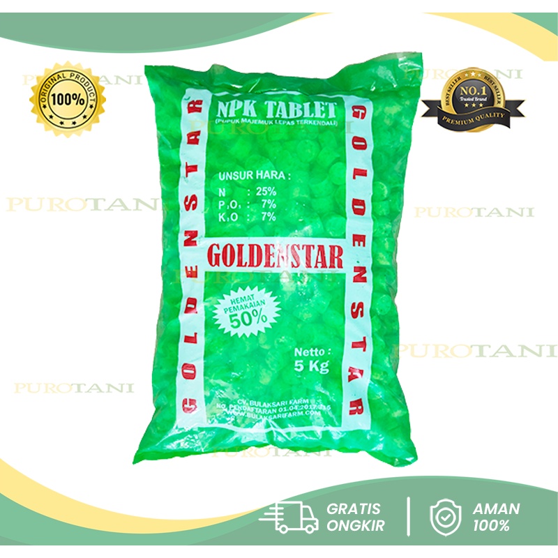 Jual Pupuk NPK tablet 5kg Goldenstar | Shopee Indonesia