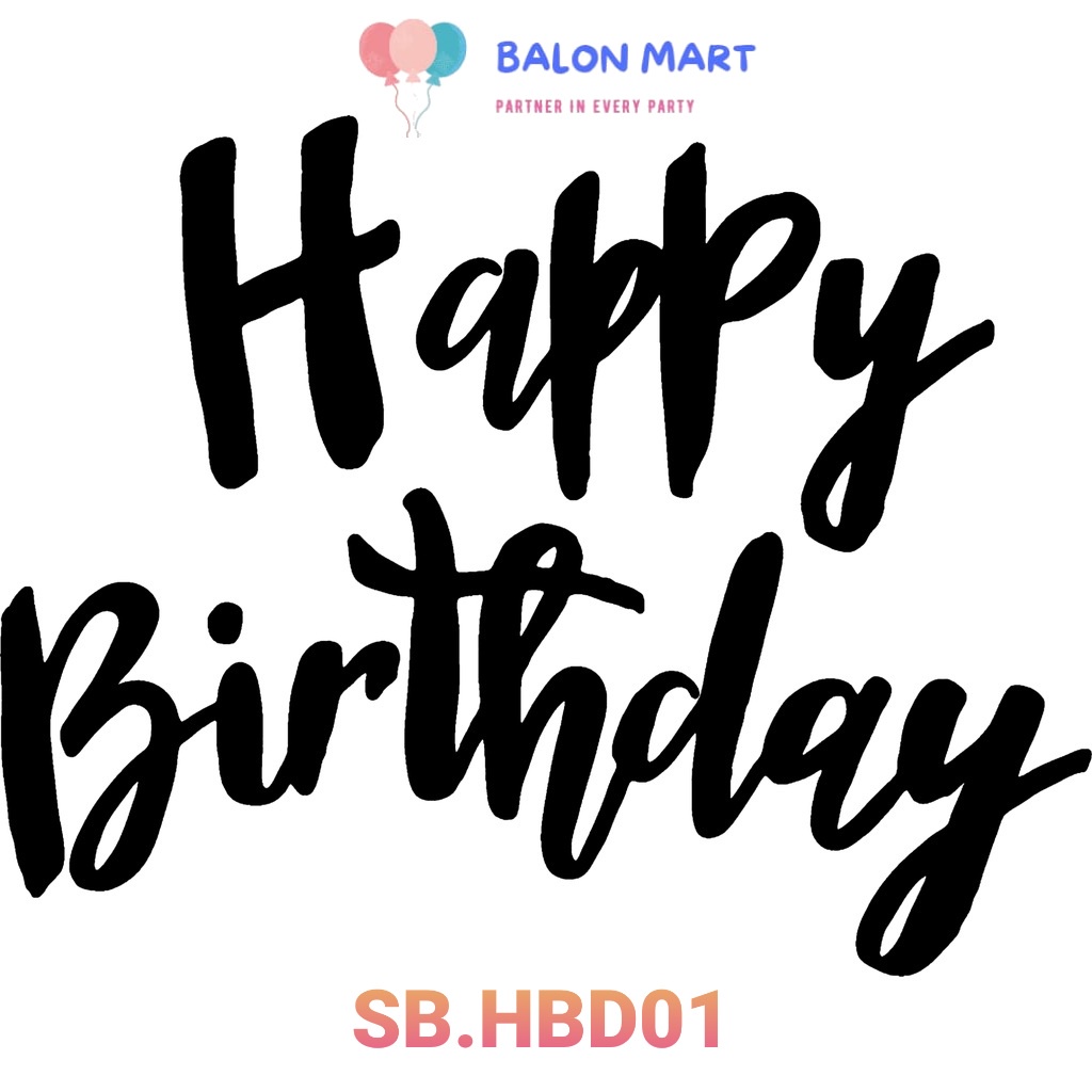 Jual Sticker Balon Bobo PVC Happy Birthday | Shopee Indonesia