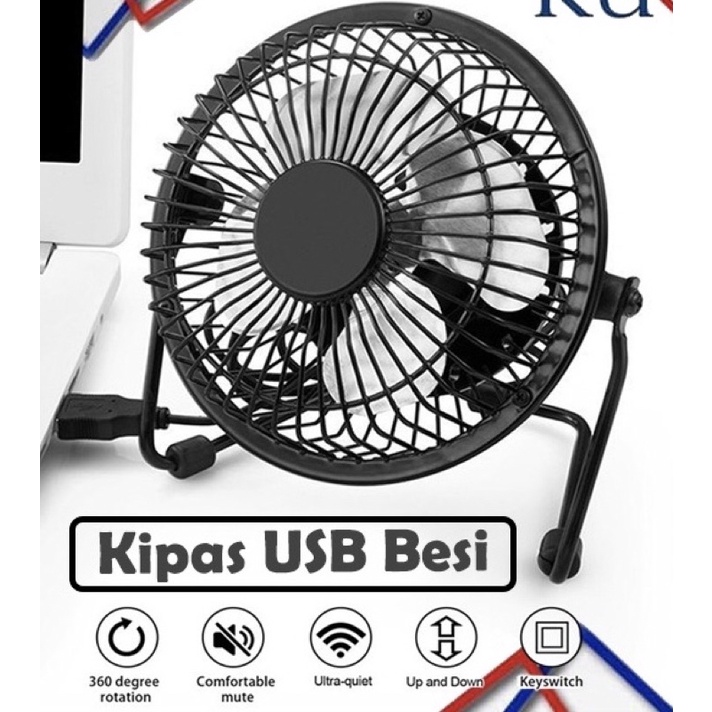 Jual Kipas Angin Usb besi Portable Kipas Angin besi Mini Kecil | Shopee ...