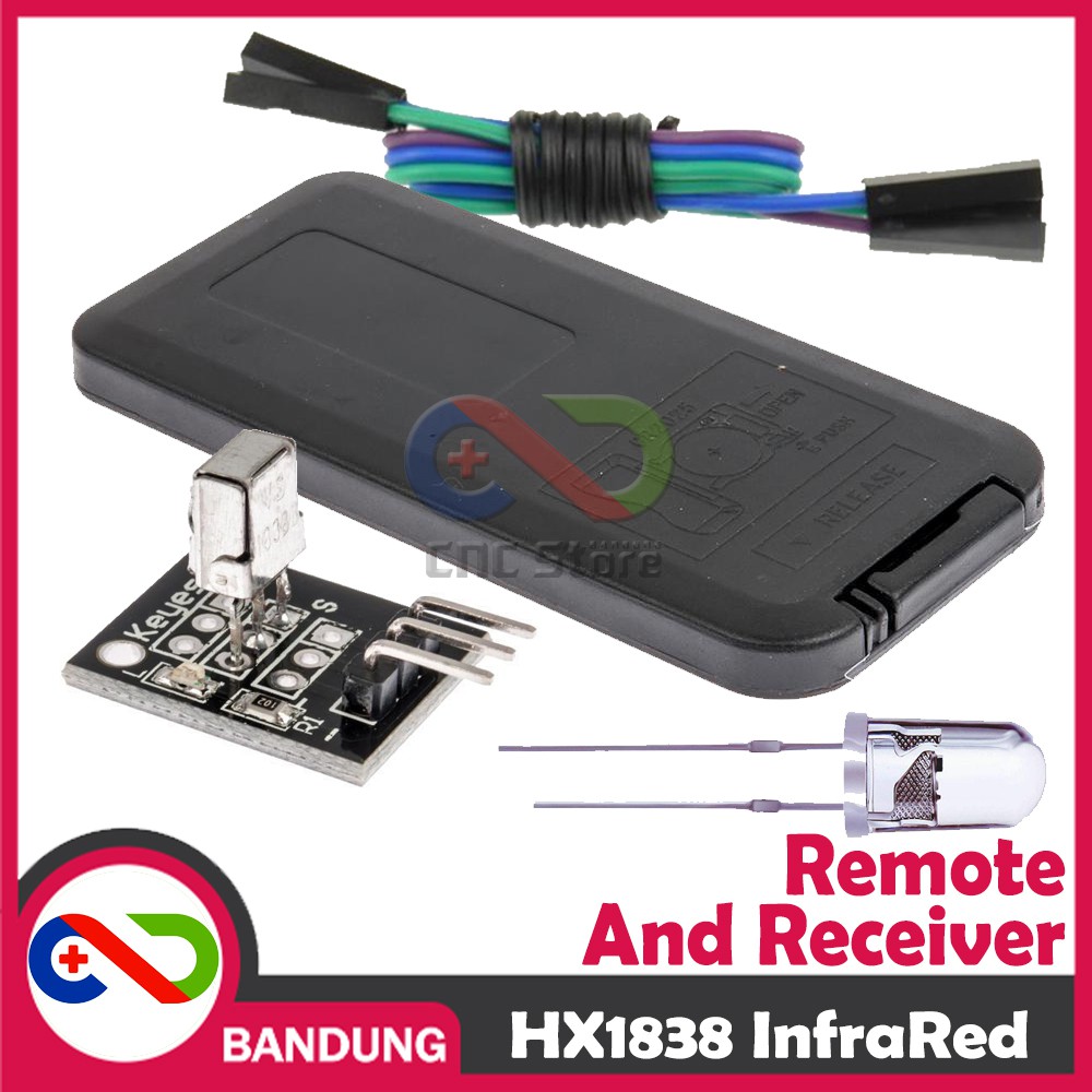 Jual HX1838 INFRARED WIRELESS ROBOT REMOTE CONTROL REMOT AND RECEIVER ...