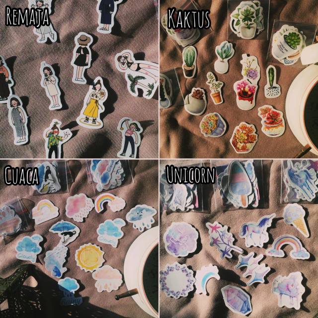 Jual Sticker karakter 10pcs | Shopee Indonesia