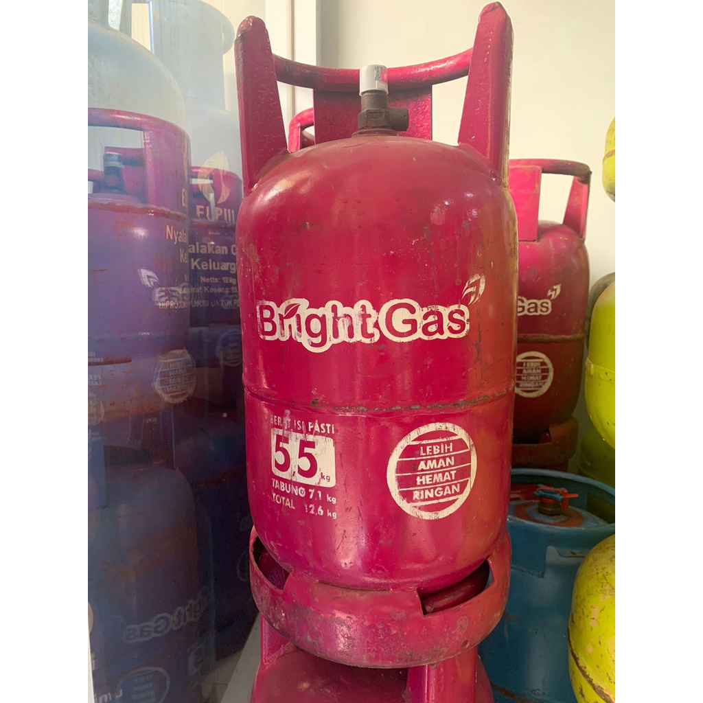 Jual TABUNG BRIGHT GAS 5,5 KG PLUS ISI PINK | Shopee Indonesia
