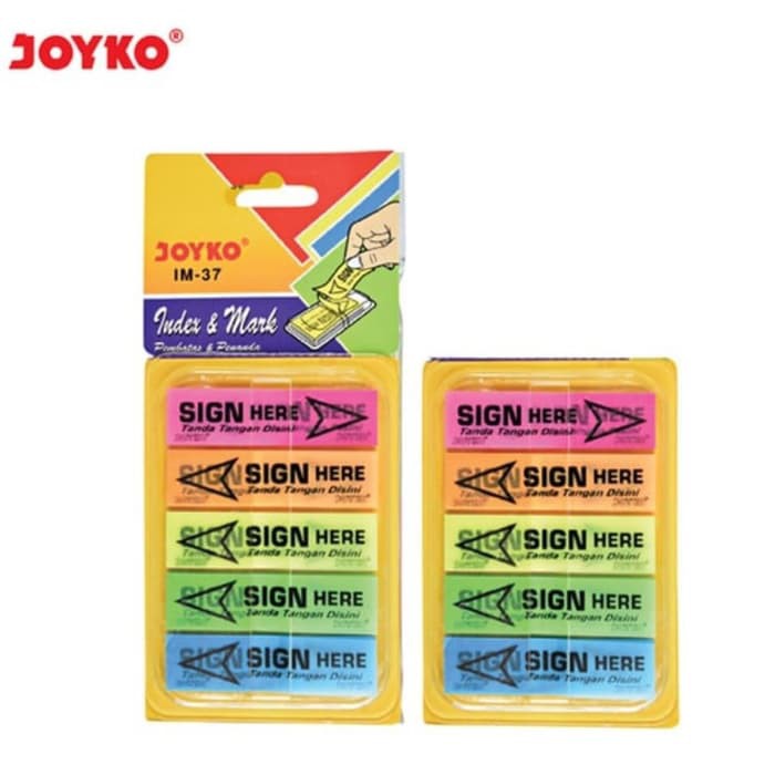 Jual Memo Tempel Sign Here JOYKO IM37/Penanda Dokumen/Pembatas Kertas ...