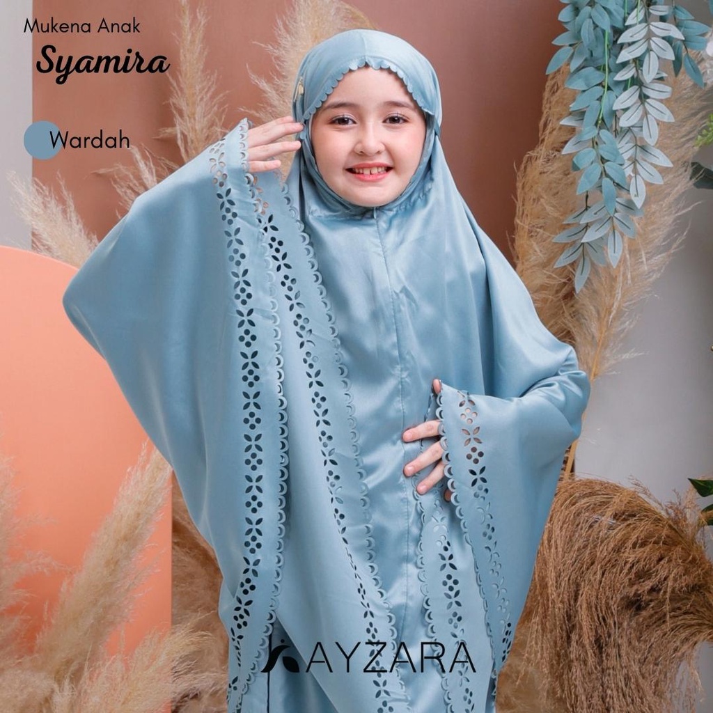 Jual Ayzara - Mukena Anak 2in1 Lasercut Sutra Velvet Syamira Series ...