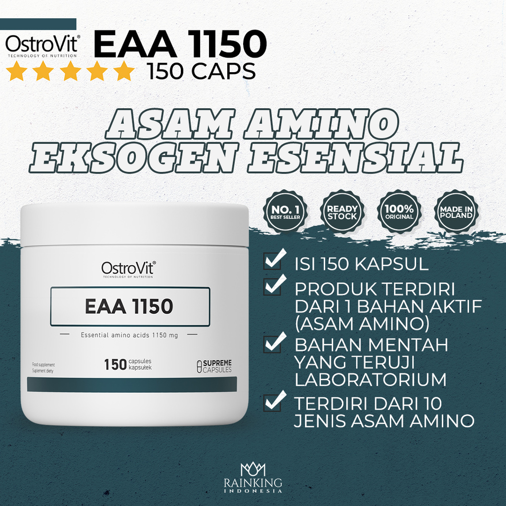 Jual Suplemen Fitnes EAA 1150 Vitamin Asam Amino Protein Regenerasi ...