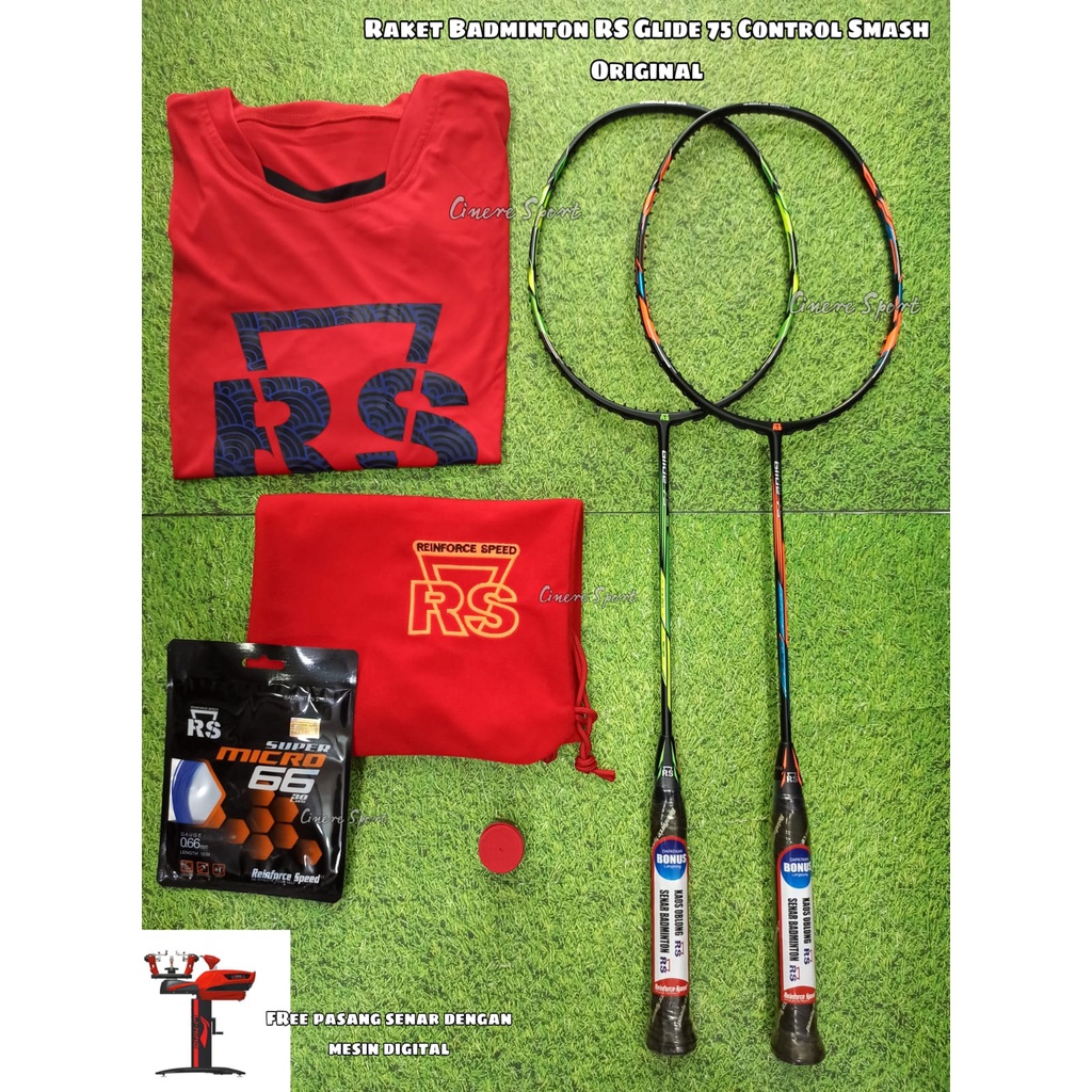 Jual Raket Badminton RS Glide 75 Control Smash Original | Shopee Indonesia