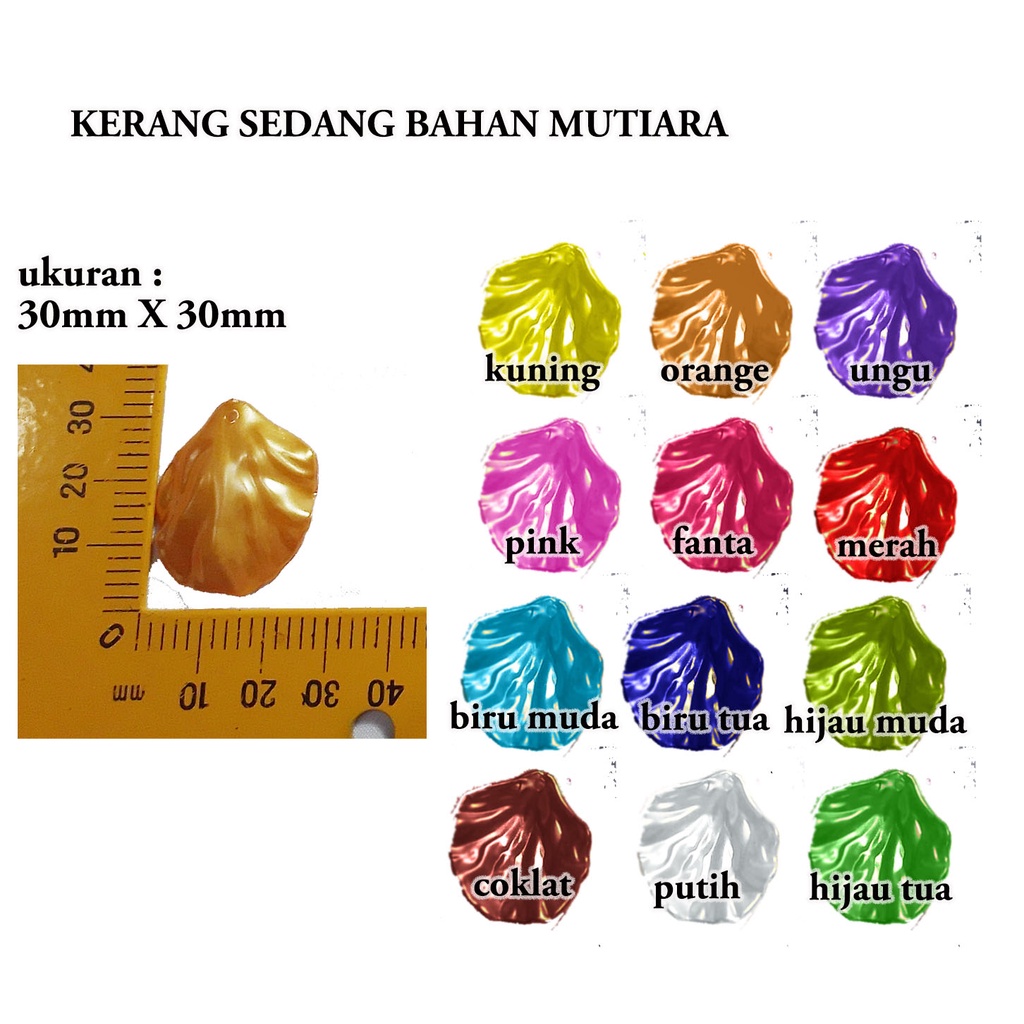 Jual MOTE MUTIARA / MANIK MUTIARA KERANG SEDANG / MOTE MUTIARA KELOPAK ...