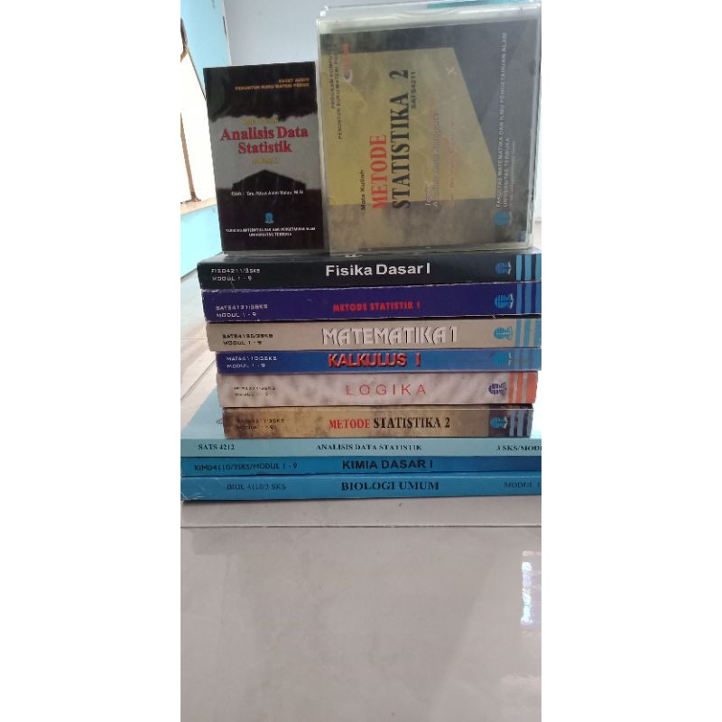 Jual Modul Cetak UT Statistika Semester 1 + Kaset CD (Bekas) | Shopee ...