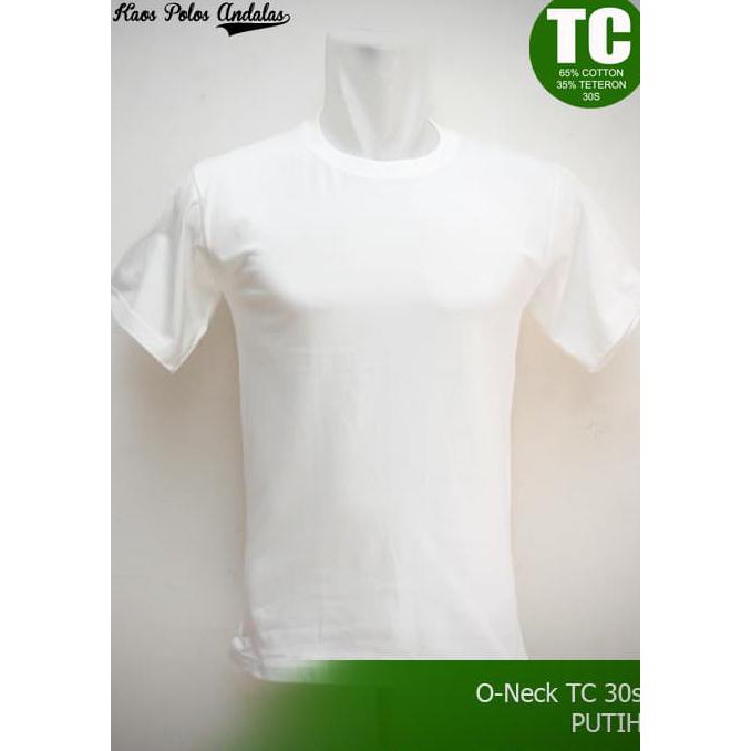 Jual R845J474-B Kaos Polos Teteron Cotton 30'S Putih M | Shopee Indonesia