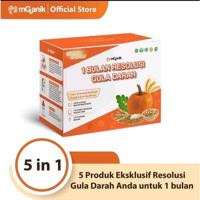 Jual MGANIK MULTIGRAIN ORIGINAL 1 BOX ISI 20 SACHET BPOM 500 gram ...