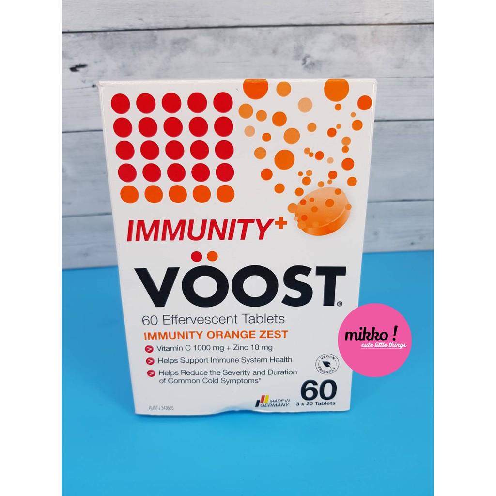 Jual Voost Immunity Orange Zest Effervescent Tablets 60 Pack Exclusive ...