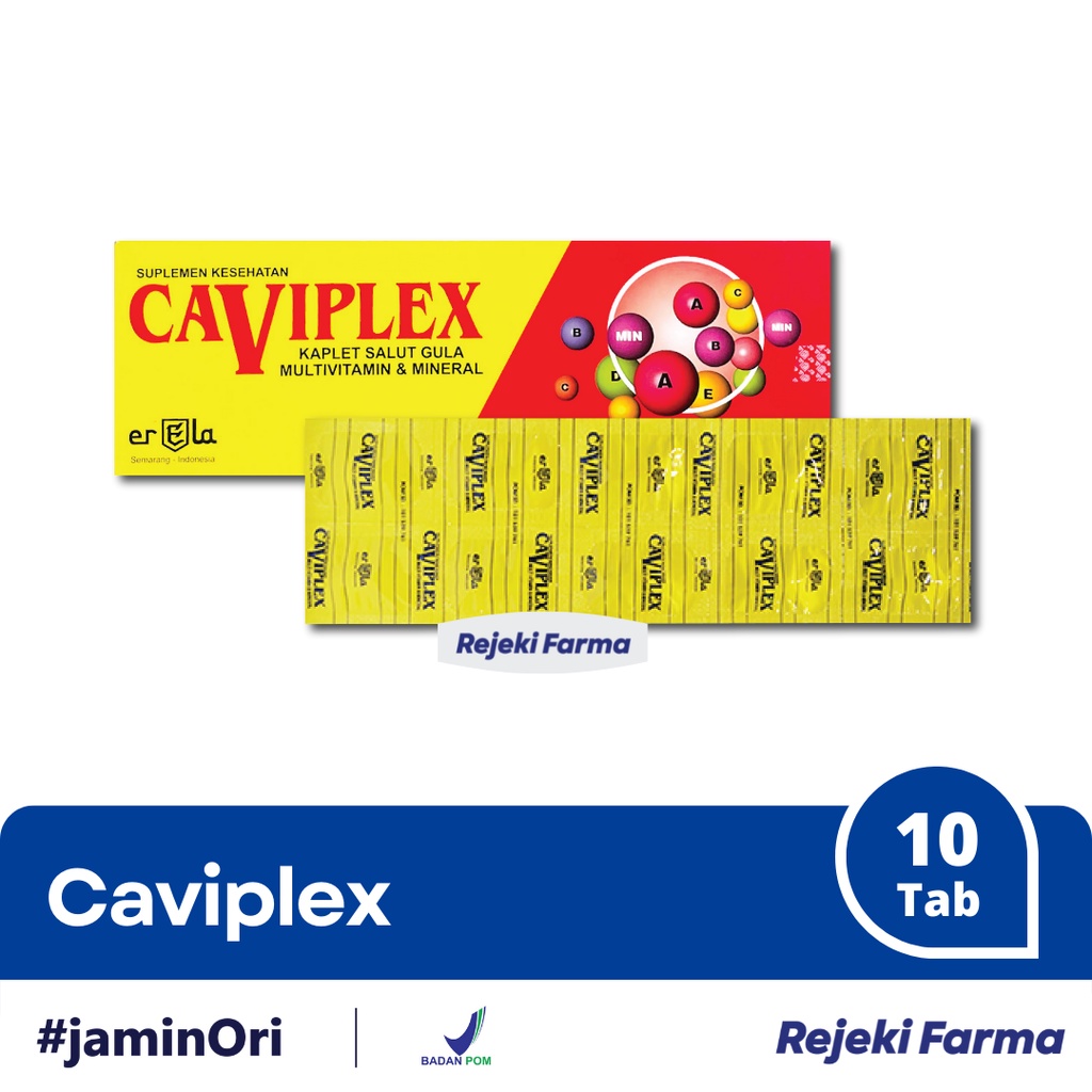 Jual Caviplex 1 strip isi 10 kapsul kaplet - caviplek | Shopee Indonesia