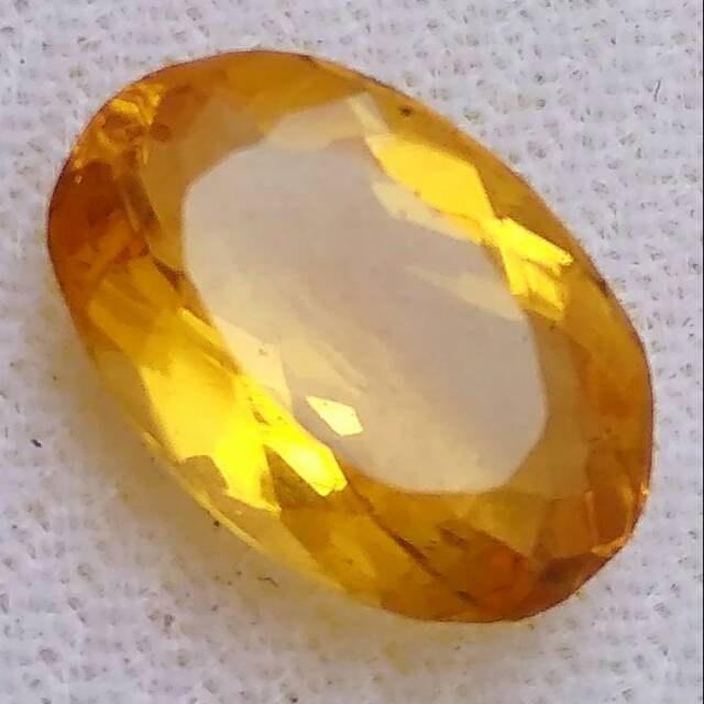 Jual BATU 6 CT PERMATA NATURAL CITRINE GOLDEN YELLOW ORIGINAL HIGH ...