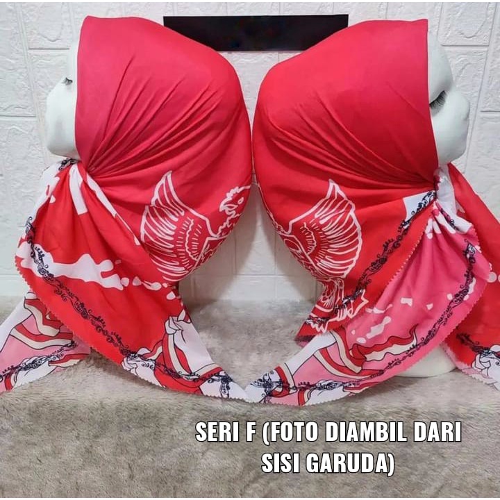 Jual [PROMO] Segiempat Voal Merah Putih / Scarf Merah Putih Kemerdekaan ...