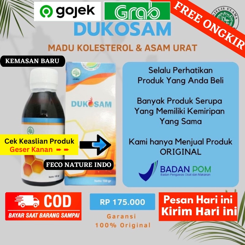 Jual DUKOSAM OBAT KOLESTROL ASAM URAT DARI BAHAN HERBAL MADU ASLI MADU ...