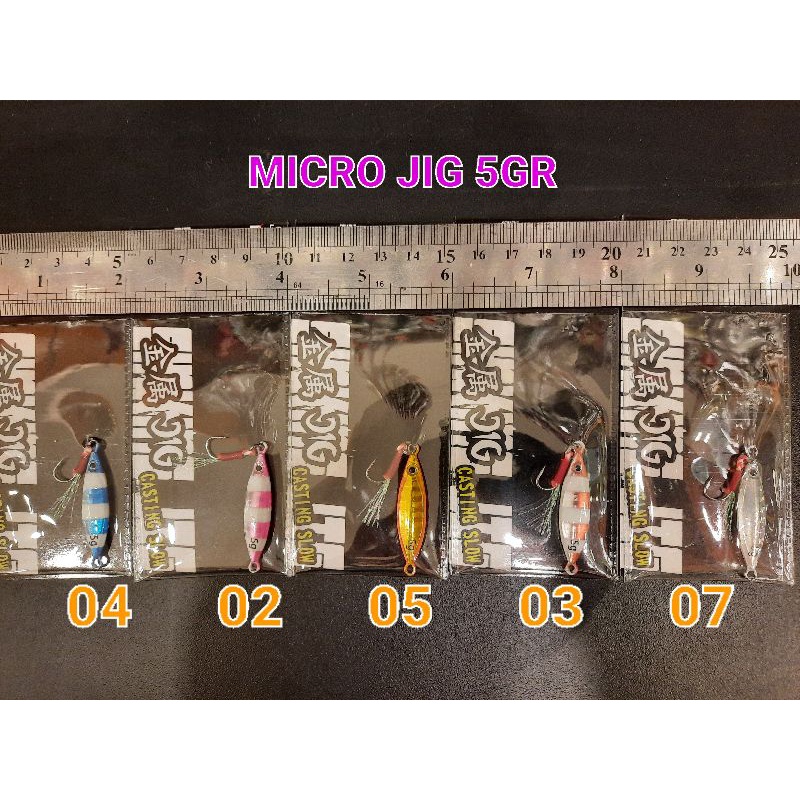 Jual Umpan Jig Micro Jigging Cast 5gr 7gr 10gr 15gr 20gr 30gr 40gr 60gr ...