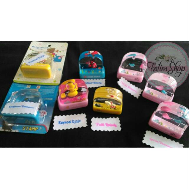 Jual Stampel Anak Lucu / Stampel Anak Water Stamp Karakter / Stampel ...