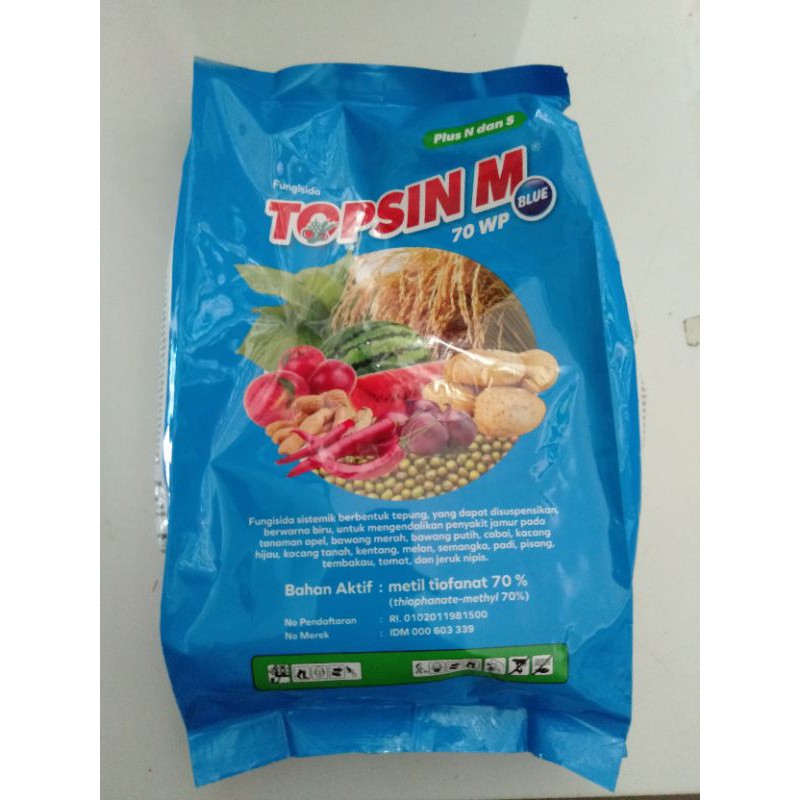 Jual Topsin M 70 WP Blue ( warna biru )fungisida 500g | Shopee Indonesia