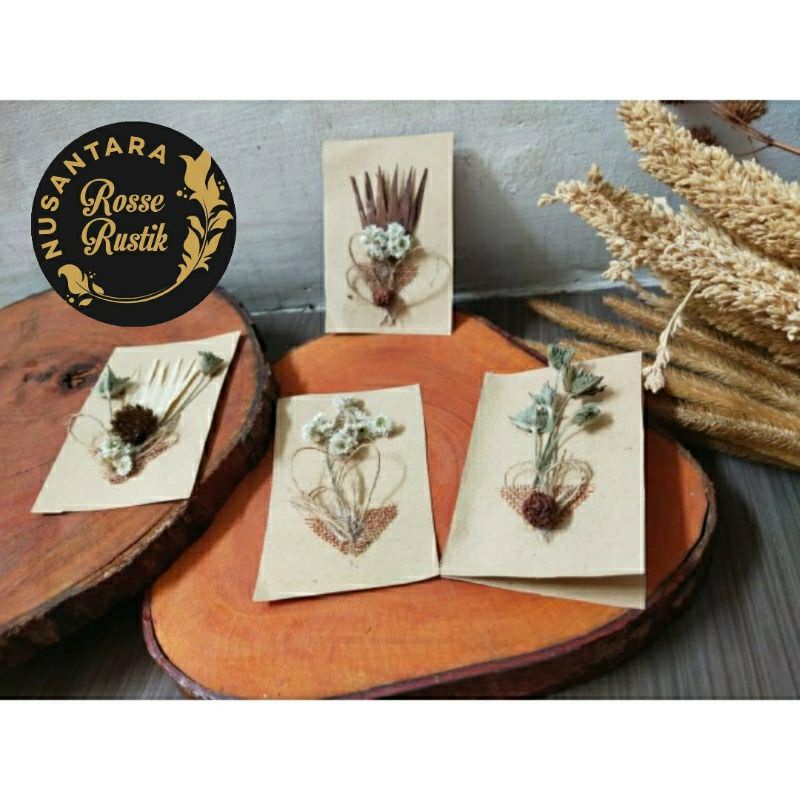 Jual Kartu Ucapan Buket Bunga Rustik | Shopee Indonesia