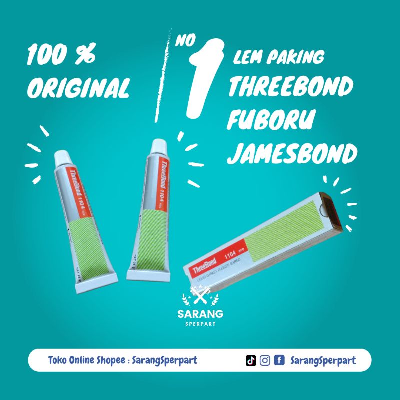 Jual lem paking tribond theebond original untuk mesin motor Dan Mobil ...