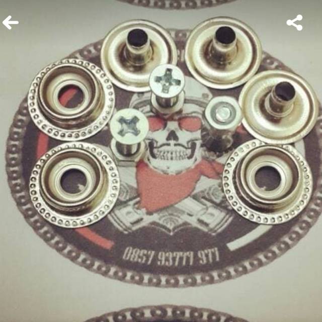 Jual Kancing helm bogo retro bahan nikel premium | Shopee Indonesia