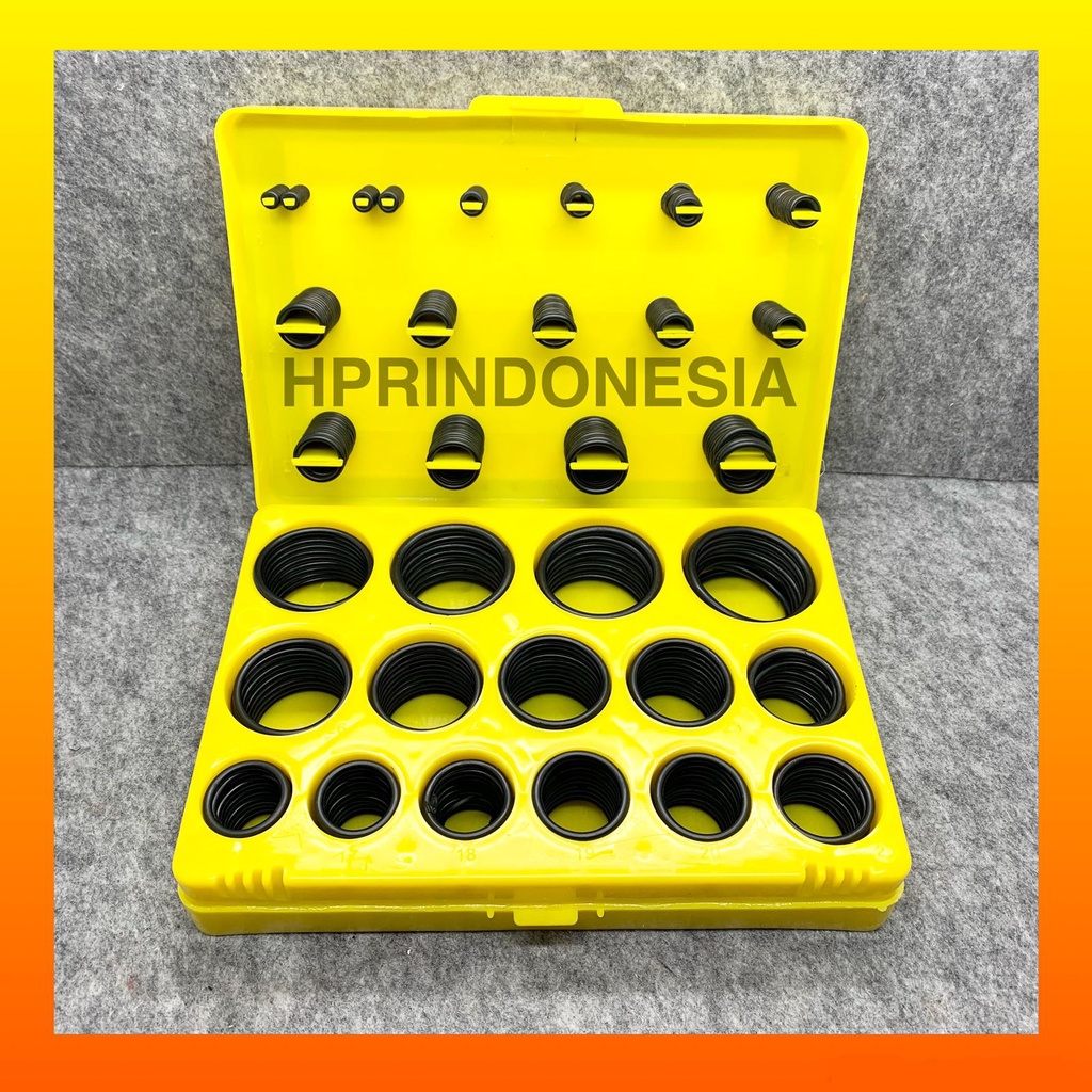 Jual O Ring Oring Seal Kit Set Rubber Karet Metric MM Kuning Yellow Box ...