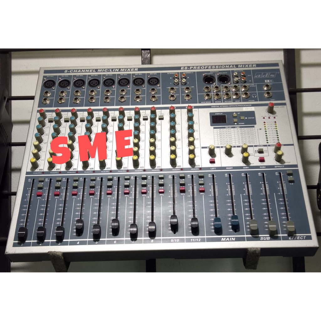 Jual MIXER ADS E8 8 CHANNEL MIC - LINE MIXER | Shopee Indonesia