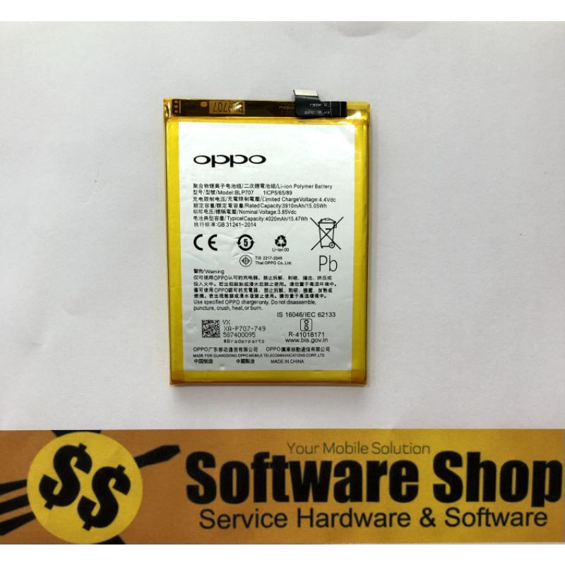 Jual BATTERY OPPO F11 /BLP707 (OEM/KW) | Shopee Indonesia