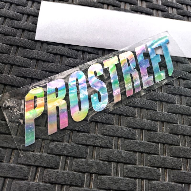 Jual sticker cutting prostreet hologram ukuran 15cm x 3.5 cm stiker ...