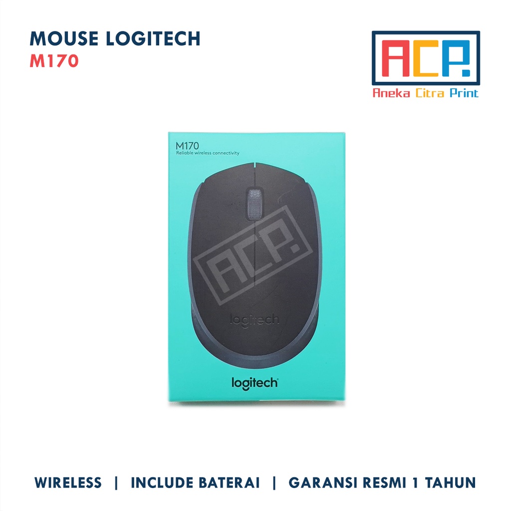 Jual Mouse Wireless Logitech M170 Original Hitam - Garansi Resmi 1 ...