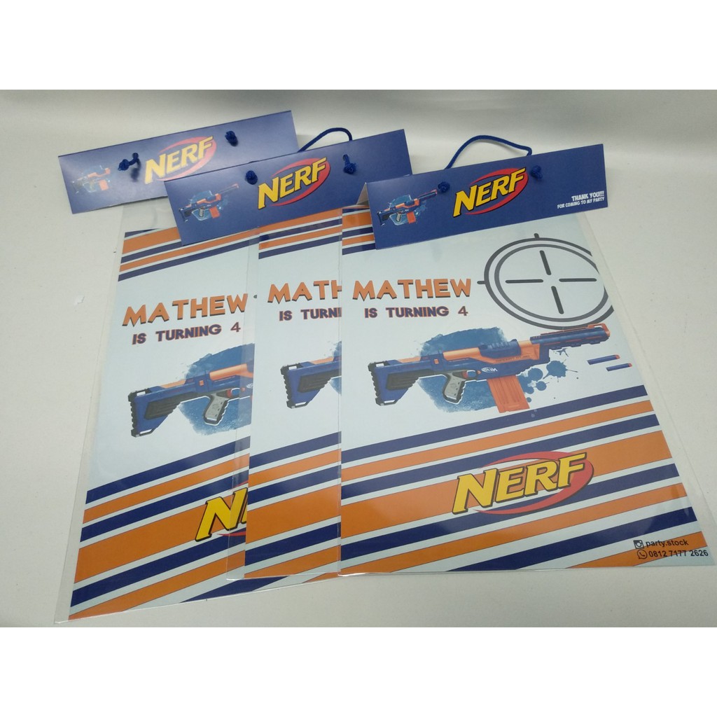 Jual plastik snack nerf / kantong bingkisan sanck nerf / plastik ...