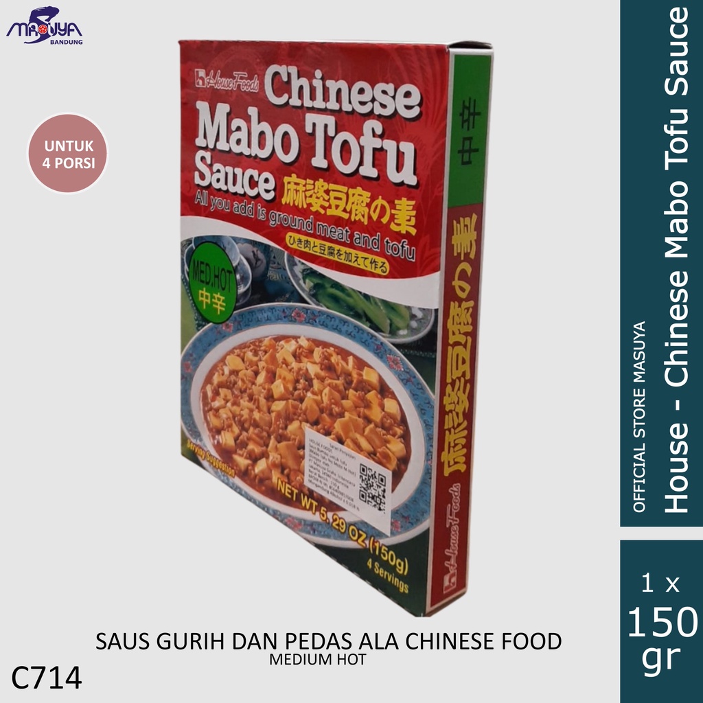 Jual House Foods Chinese Mabo Tofu Sauce Med Hot 150 gram - instant ...