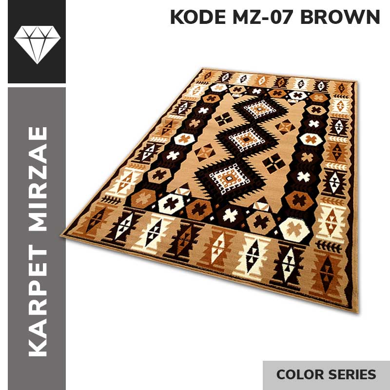 Jual [Carpet Shop Sby] Karpet Mirzae 100X150 - 07 BROWN | Shopee Indonesia