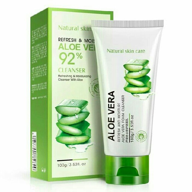 Jual SABUN WAJAH BIOAQUA CLEANSER ALOE VERA FACIAL FOAM | Shopee Indonesia