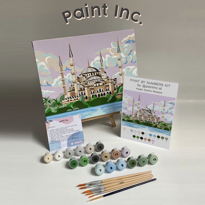 Jual Paint by Numbers Kit: Mosque | Paint Inc. ID | Paint by Number ...