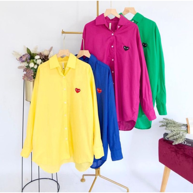 Jual KEMEJA PLAY CDG ( FUN COLOUR ) | Shopee Indonesia